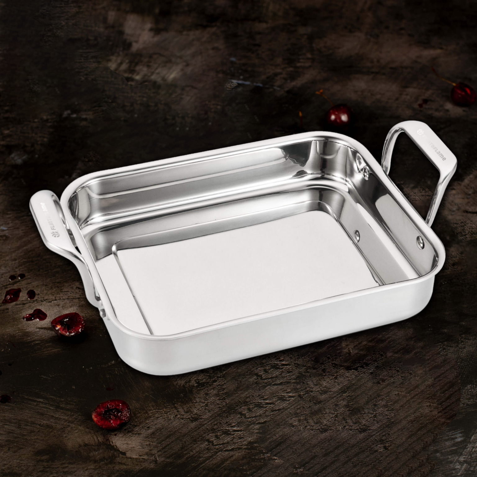 Flint & Flame Tri-Ply Roasting Tray 28cm | Flint and Flame